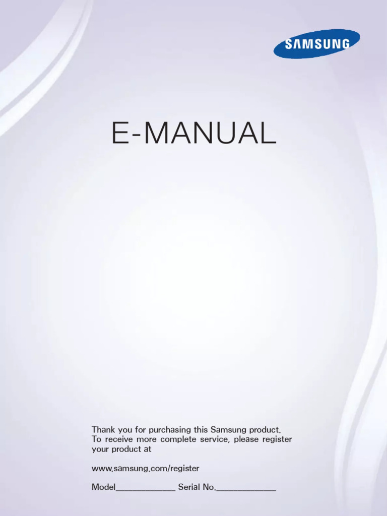Samsung UA32F5500AM E-Manual | PDF