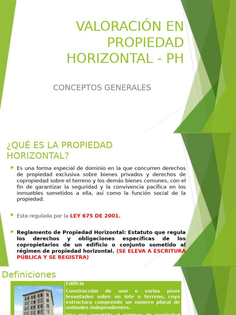 Conceptos Propiedad Horizontal | PDF | Condominio | Propiedad