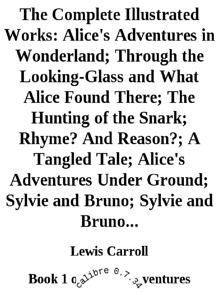 The Complete Illustrated Works Alices Ad - Lewis Carroll | PDF | Alice (Alice's Adventures In ...