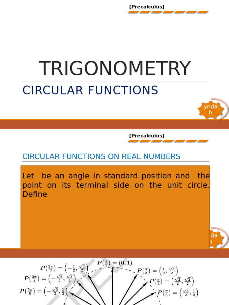 Lesson 3.2 Circular Functions | PDF