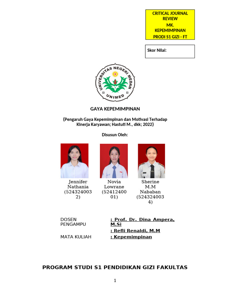 A - CJR - Jennifer & Novia | PDF