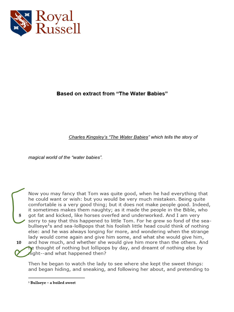 17 SAMPLE Year 7 English Part 1 Reading Comp For Website | PDF
