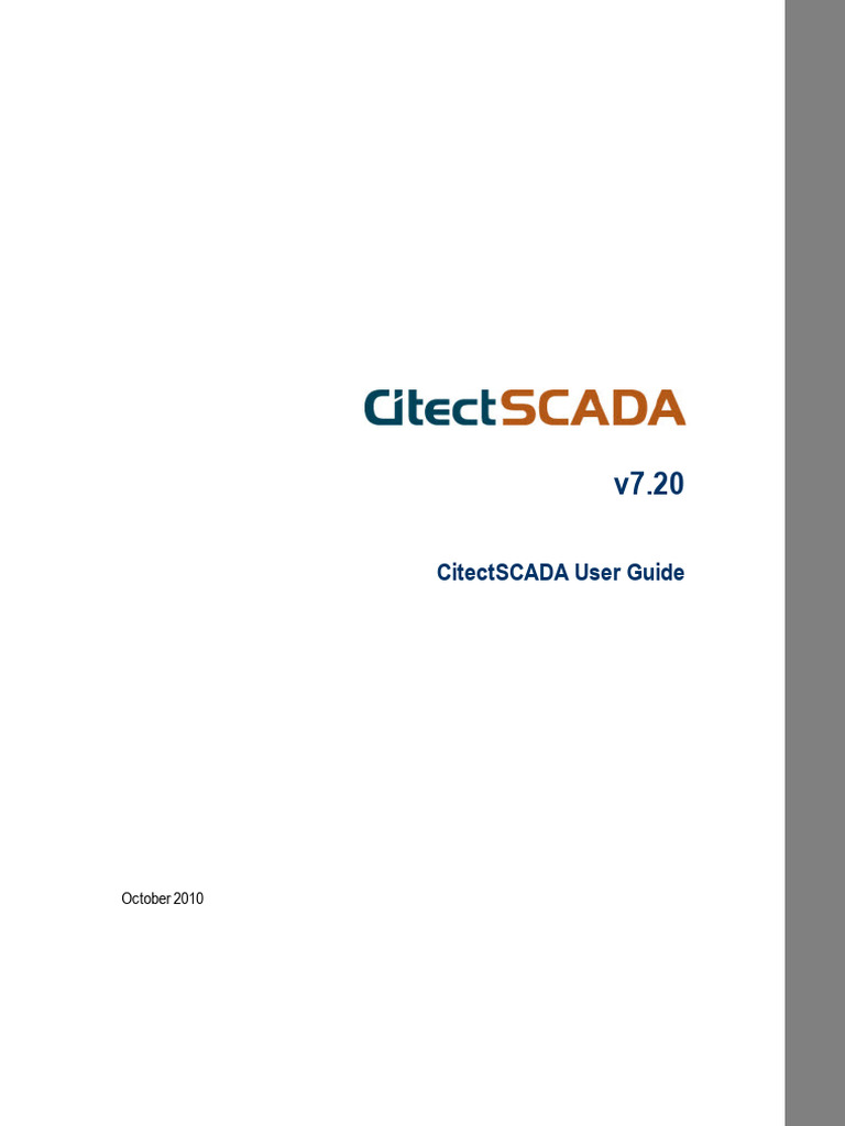 CitectSCADA 7.20 User Guide-1 | PDF | Server (Computing) | Computer Cluster