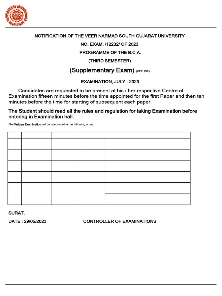 Bca Sem3 July2023 | PDF | Computing | Information Technology