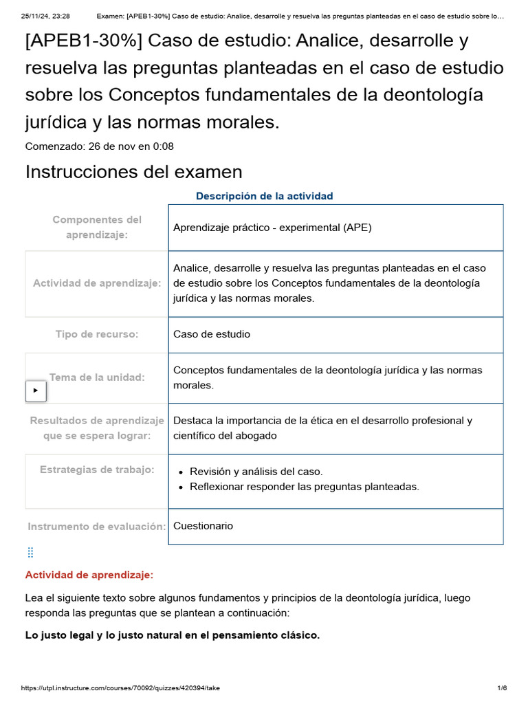 Examen - (APEB1-30%) Caso de Estudio - A | PDF | Justicia | Crimen y violencia
