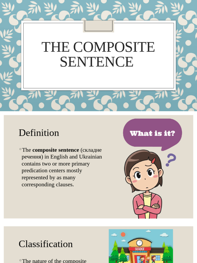 The Composite Sentence - The Complex Sentence | PDF | Clause | Sentence ...