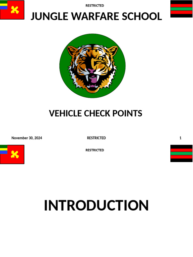 Vehicle Checkpoints: Principles & Procedures | PDF