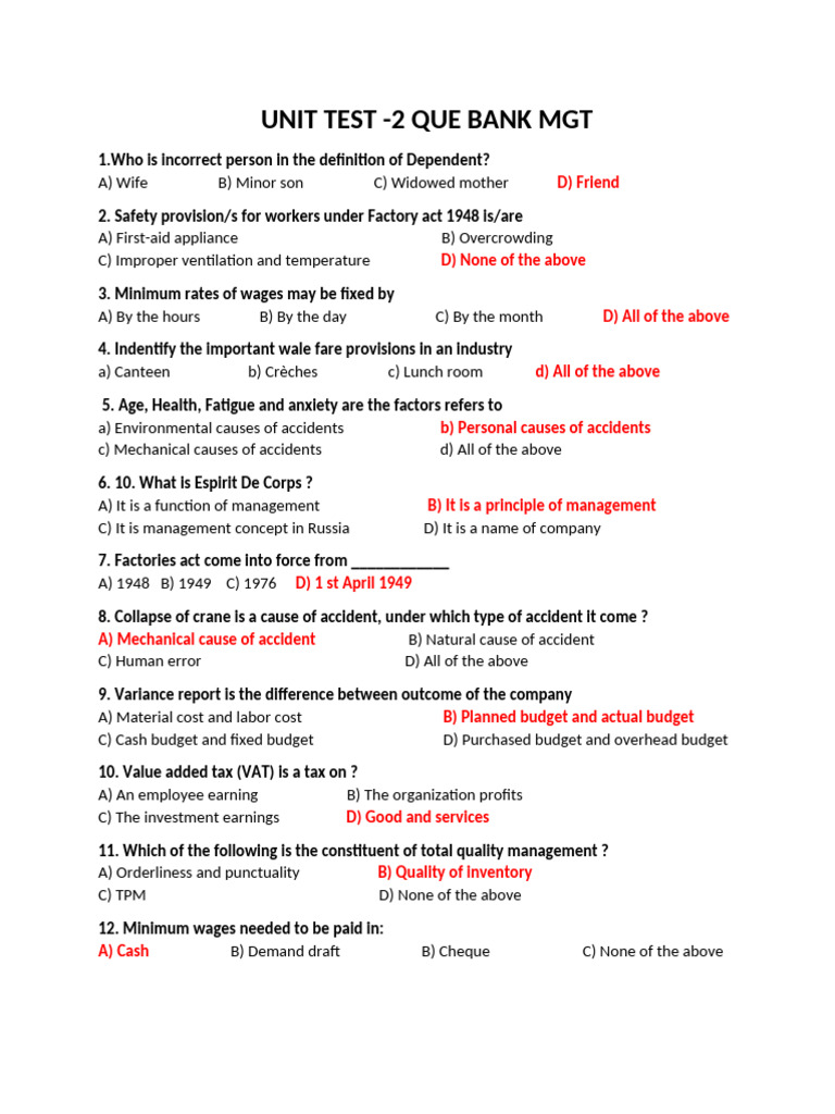 MGT Q BANK UT2 - Final | PDF | Taxes | Economies