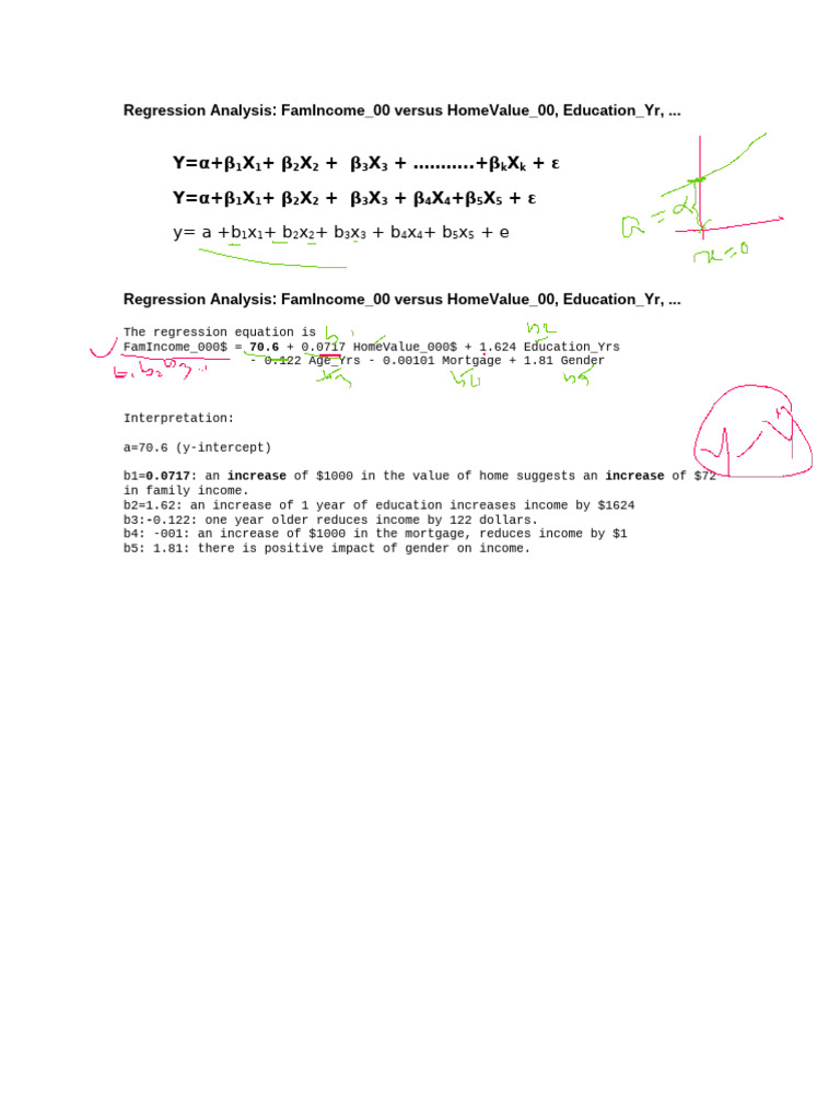 Regression Analysis Doc3 | PDF | Linear Regression | Applied Mathematics