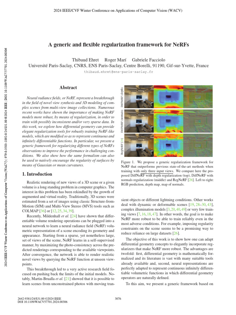 NeRF Regularization Framework | PDF | Applied Mathematics | Machine Learning