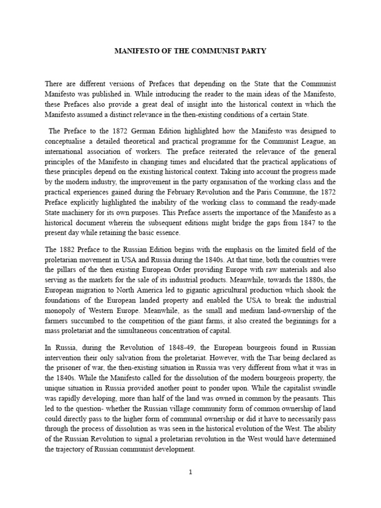 Marx | PDF | Communism | Bourgeoisie
