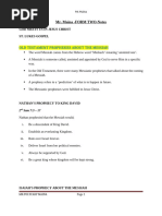 Form 3 CRE Notes Overview | PDF | Prophet | Jesus