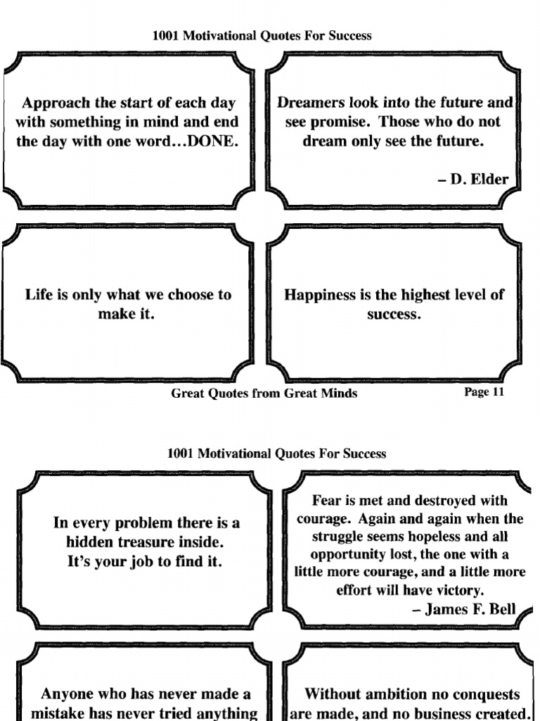 1001 Motivational Quotes For Success Great Quotes 4 | PDF