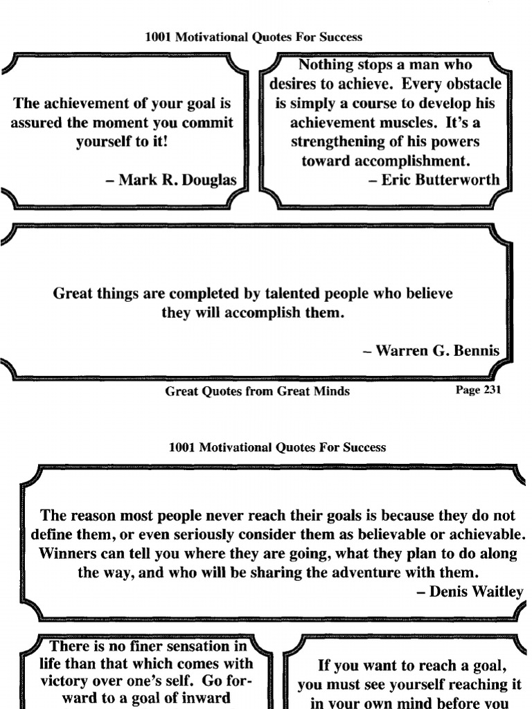 1001 Motivational Quotes For Success Great Quotes F 22 | PDF