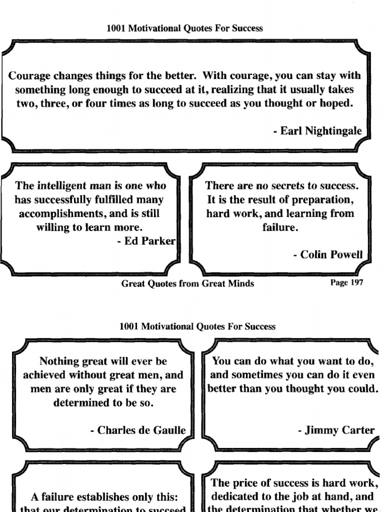 Motivational Quotes for Success | PDF