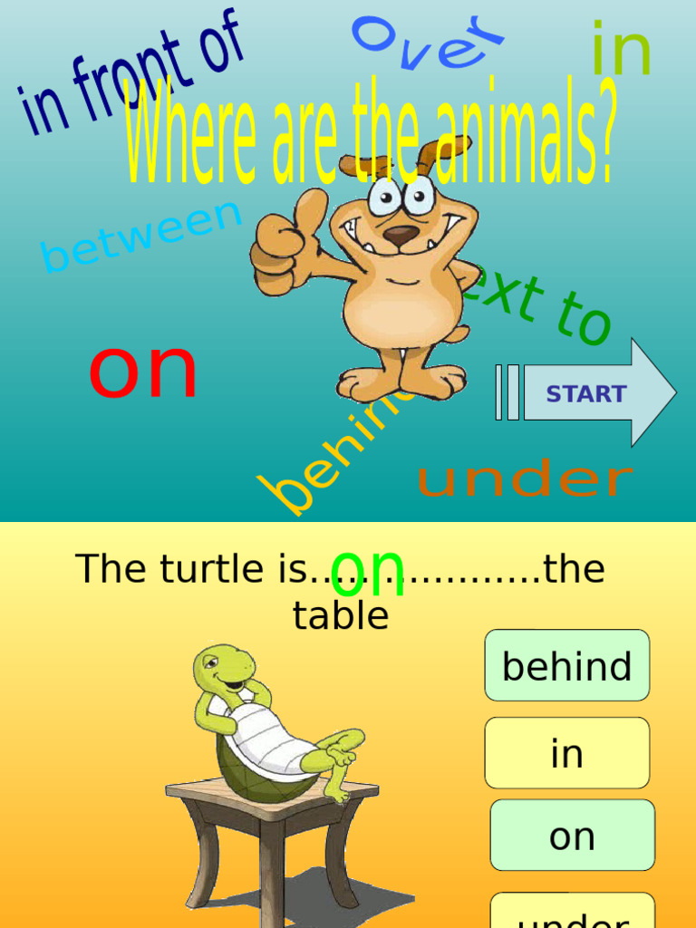 Prepositions of Place PPT Final | PDF