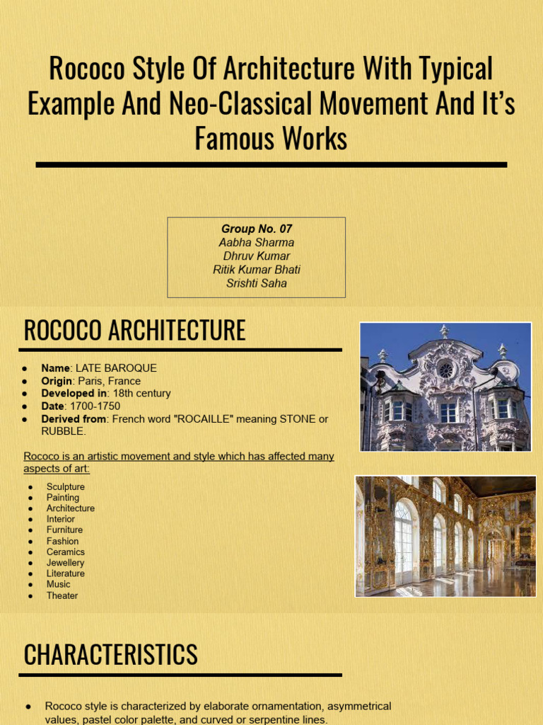Rococo Architecture | PDF | Baroque