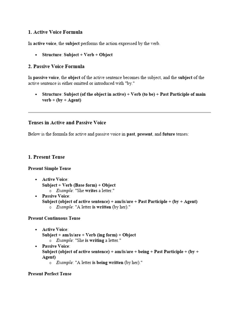 Active | PDF | Perfect (Grammar) | Grammatical Tense