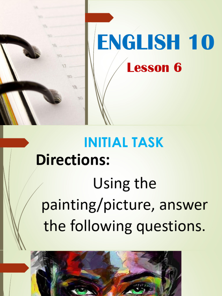 English 10: Lesson 6 | PDF | Judgment (Law) | Fluency