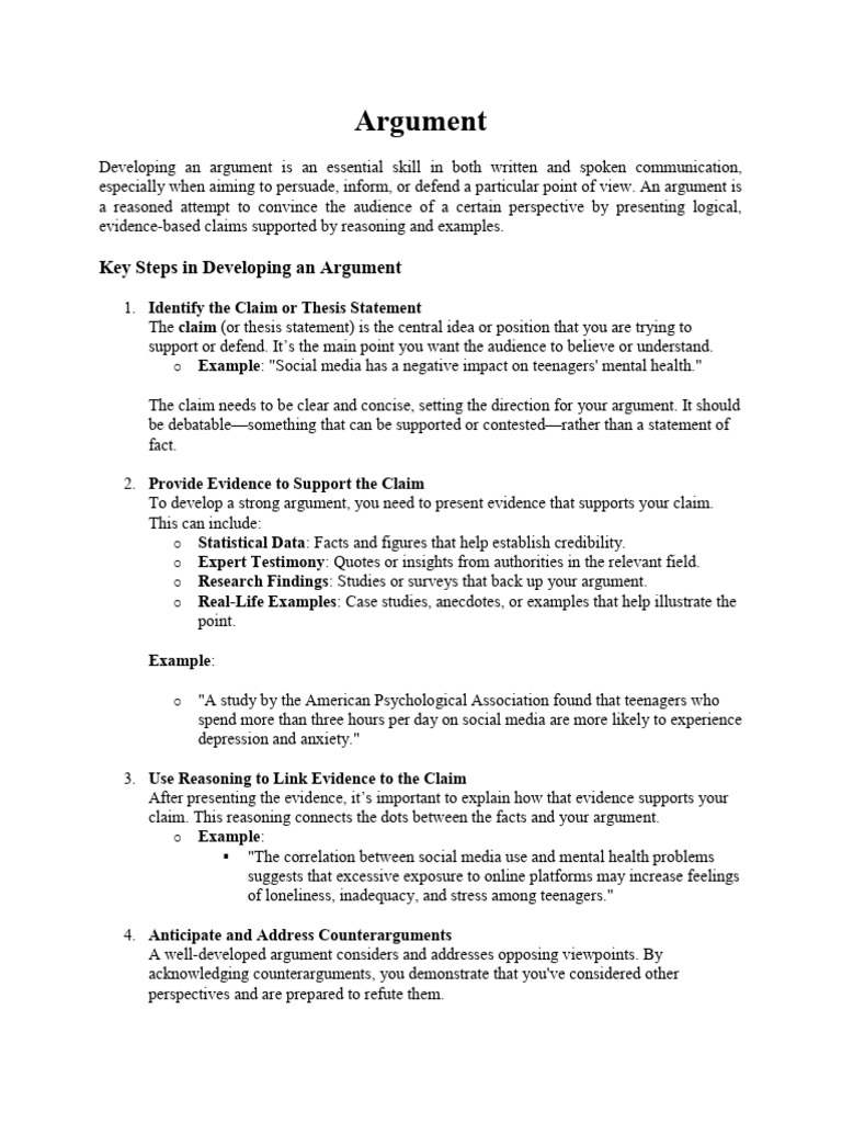 Argument | PDF | Argument | Critical Thinking