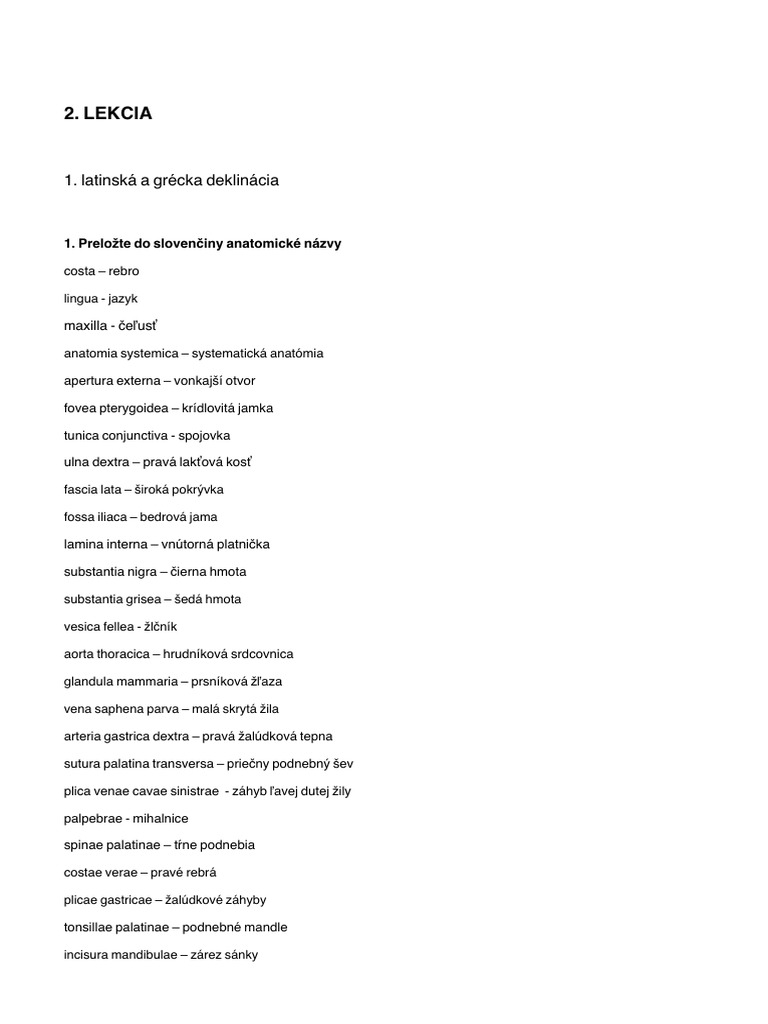 Vypracovane Ulohy Latina | PDF