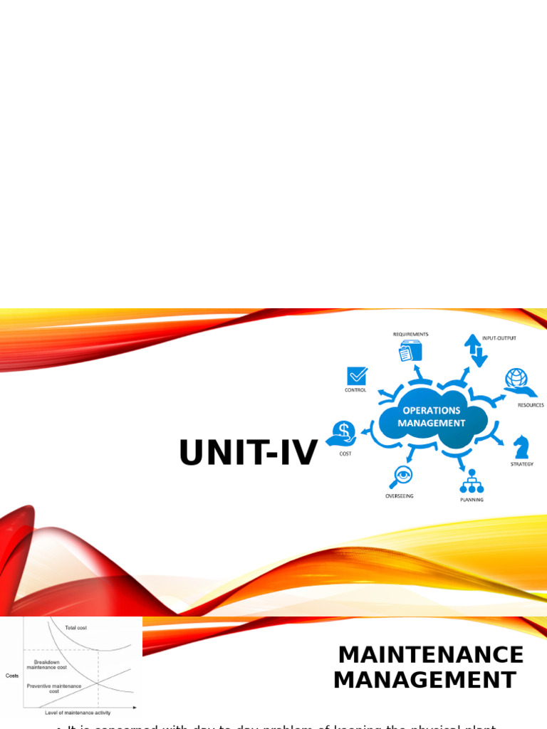 FOOM Unit 4 | PDF | Inventory | Production And Manufacturing