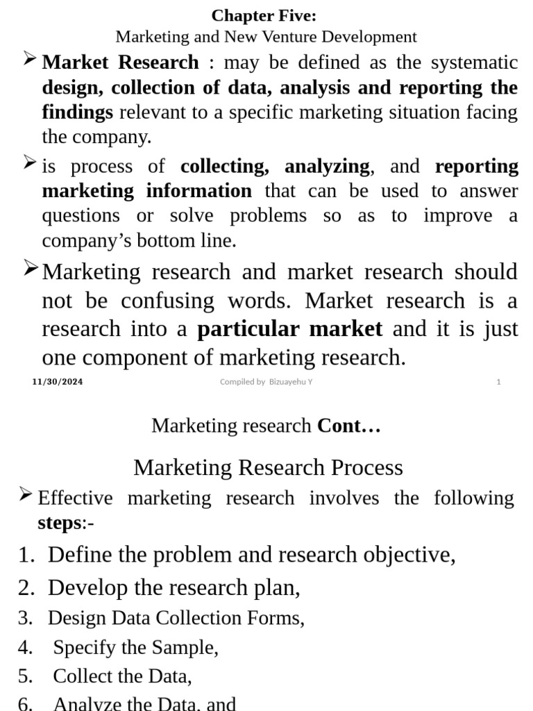 5 Marketing and New Venture Development | PDF | Marketing | Marketing ...