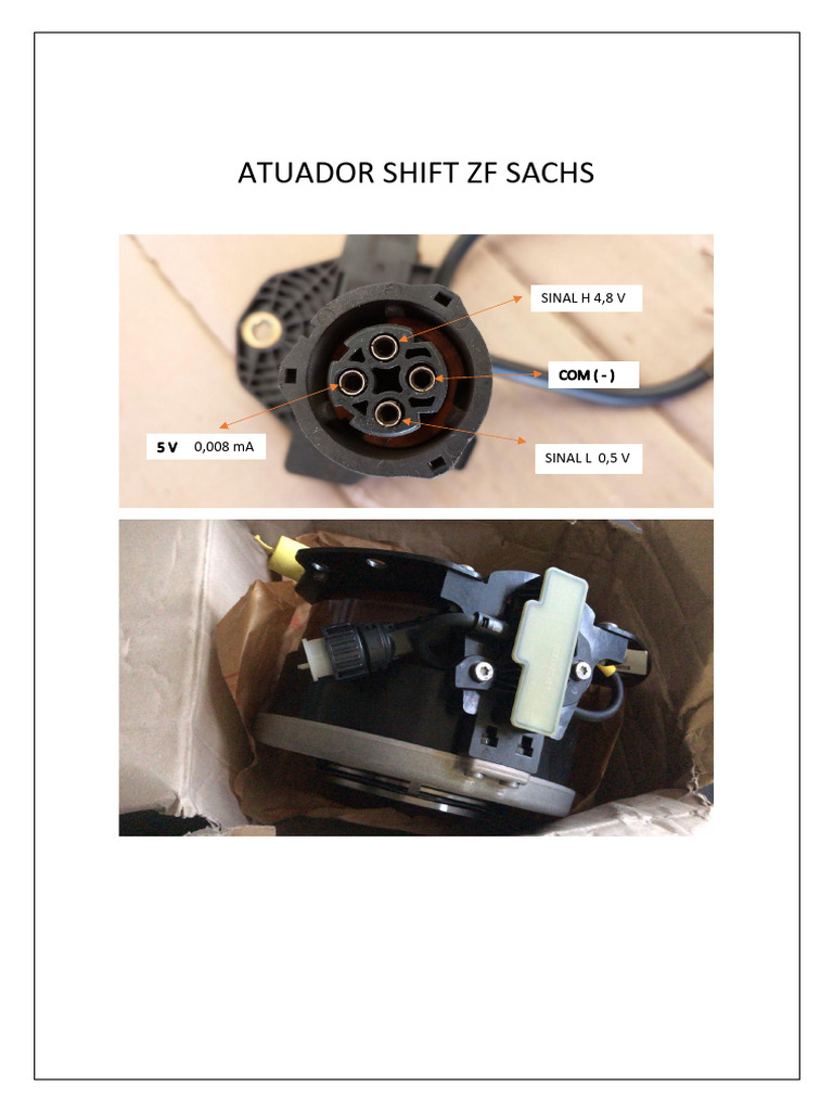 Atuador Shift ZF Sachs | PDF