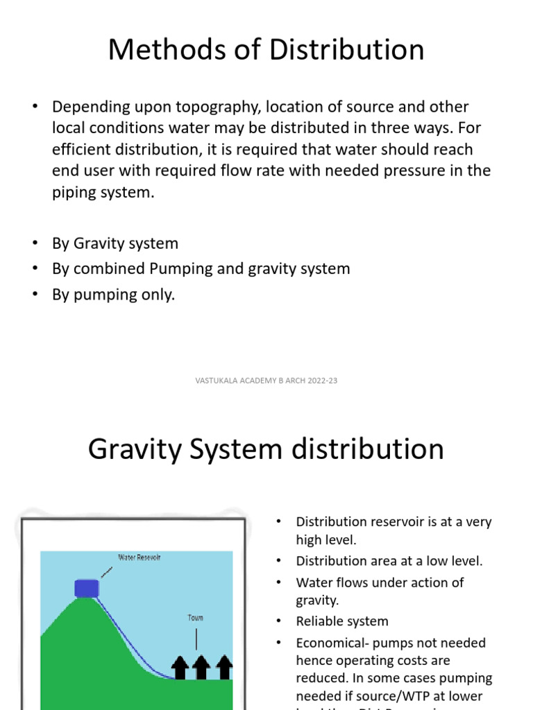 3.distribution System | PDF | Pipe (Fluid Conveyance) | Pump