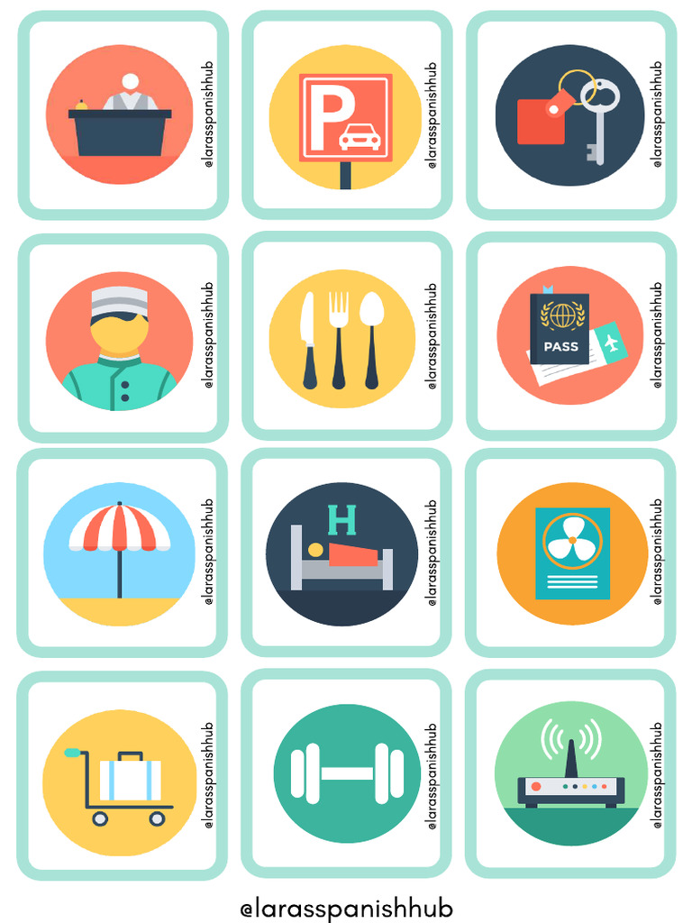 Flashcards en El Hotel 1 | PDF