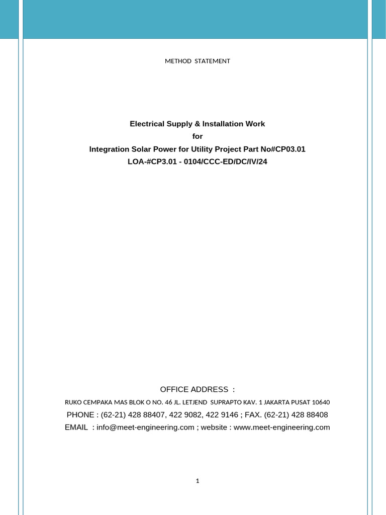 Solar Power Electrical Installation Guide | PDF | Personal Protective ...