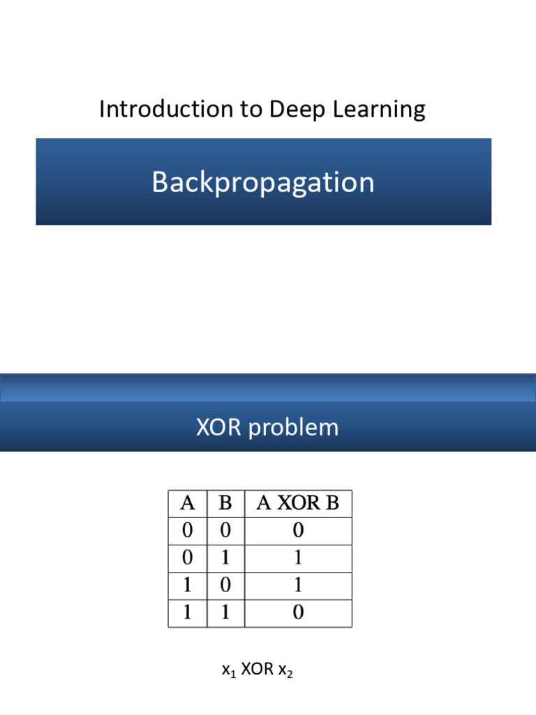 4 Backpropagation | PDF