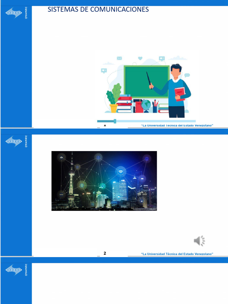 Unexpo Presentacion de La Materia de Sistemas de Comunicaciones1 | PDF | Youtube | Electrónica