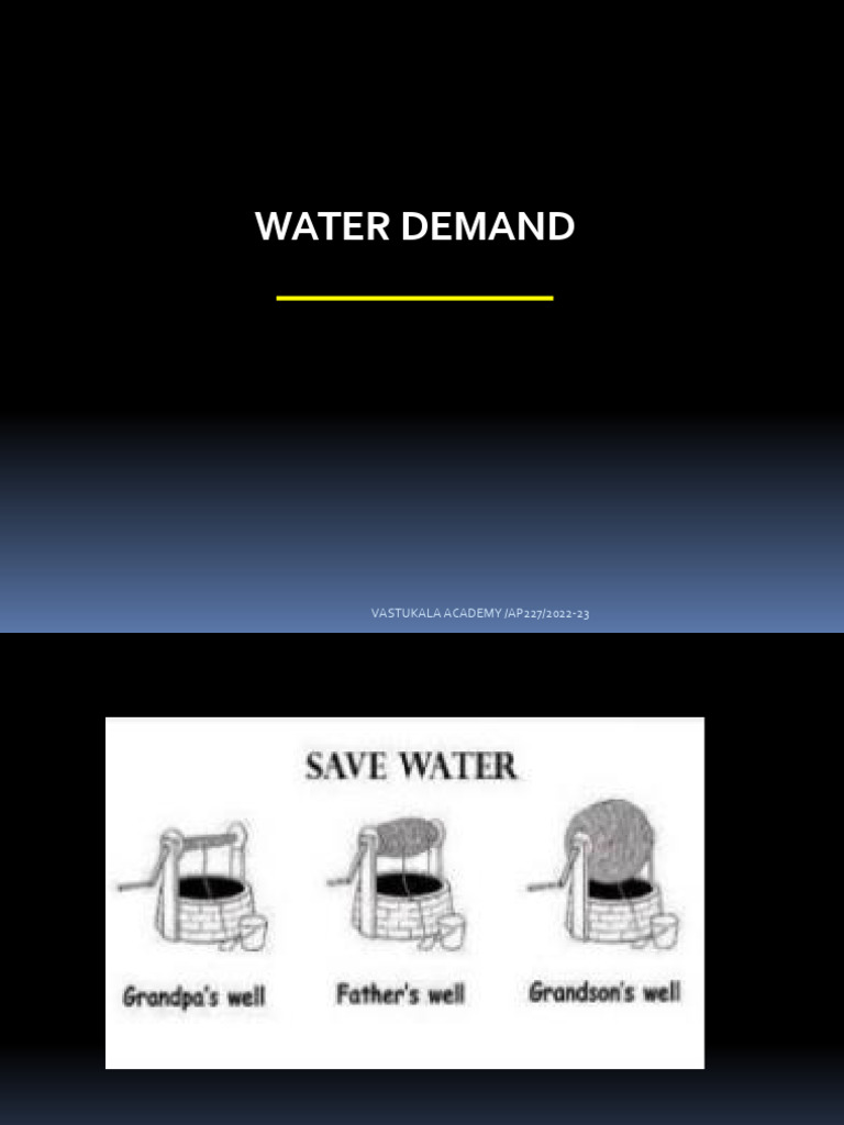 Water Demand | PDF | Water Supply | Water