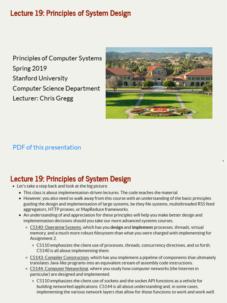 19 Principles of System Design | PDF | Cache (Computing) | World Wide Web
