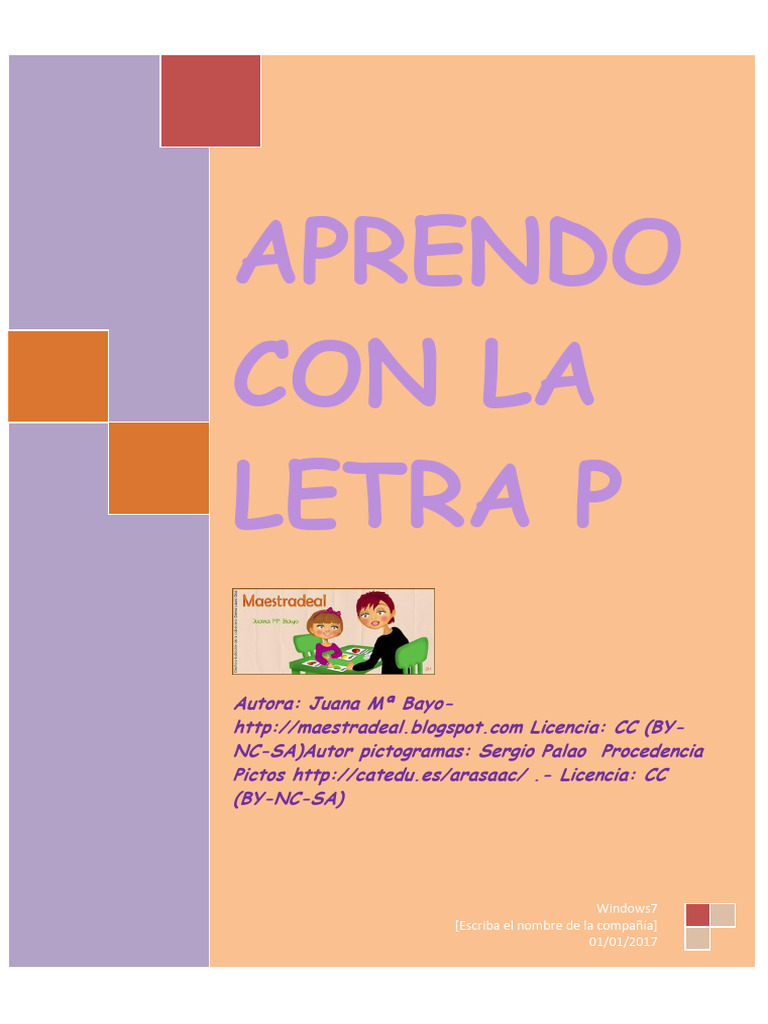 Aprendo A Leer y Escribir Con La Letra P | PDF