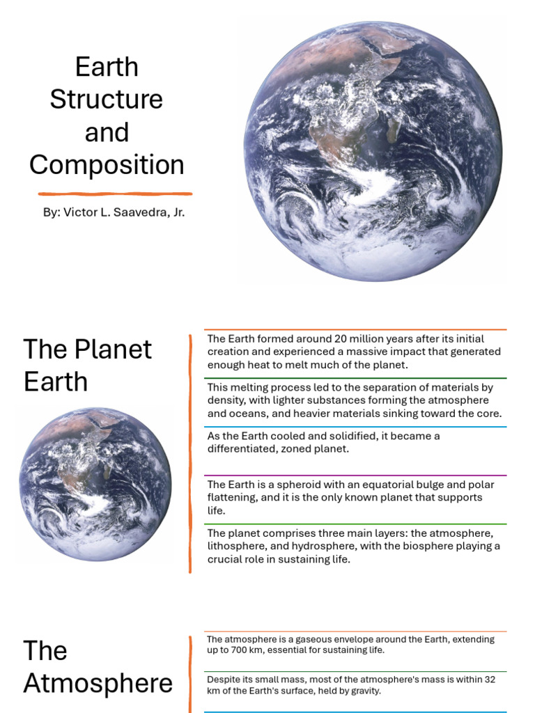 Earth Structure | PDF | Atmosphere | Earth
