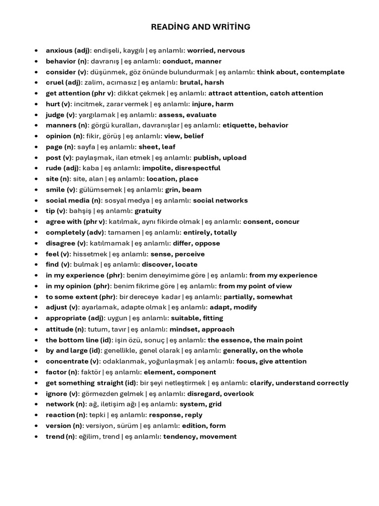 English Notes | PDF