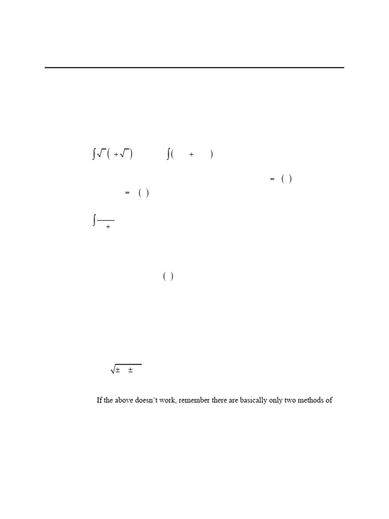 9 - Medley of Integrals - The Ultimate Integral Worksheet | PDF ...