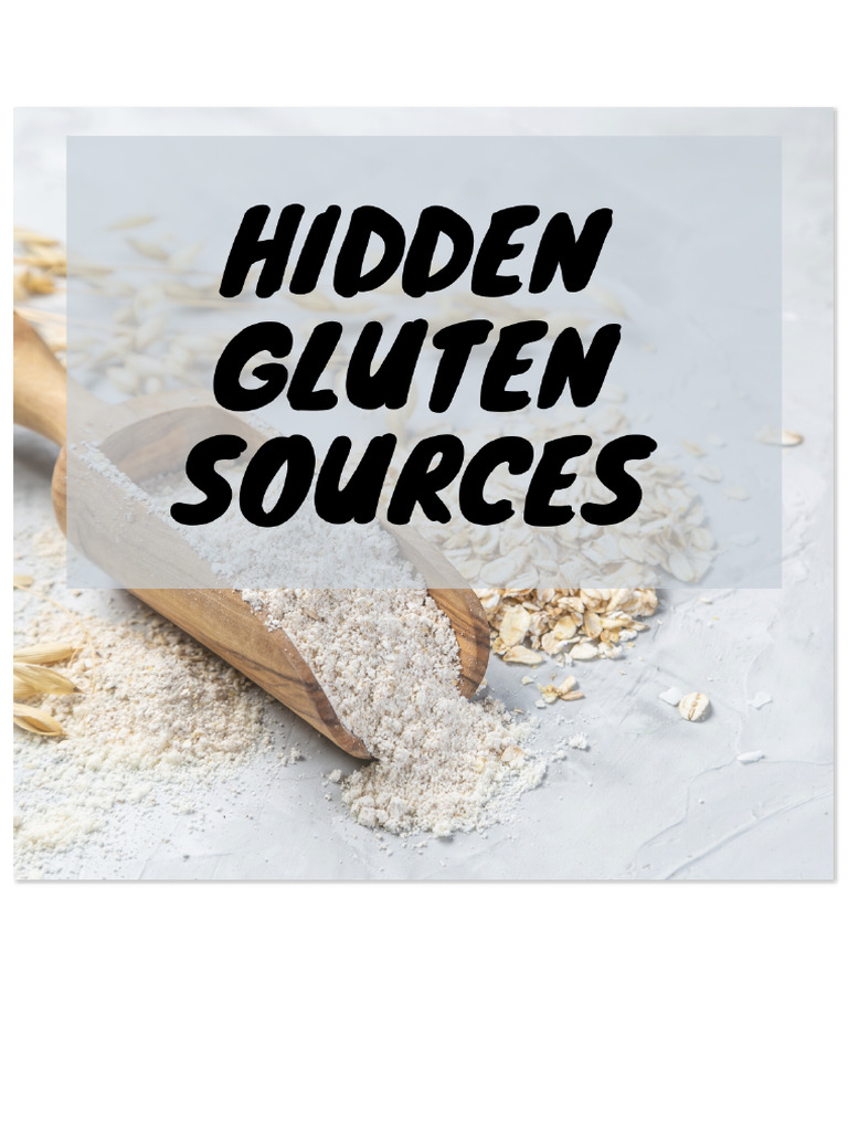 Hidden Gluten Sources | PDF