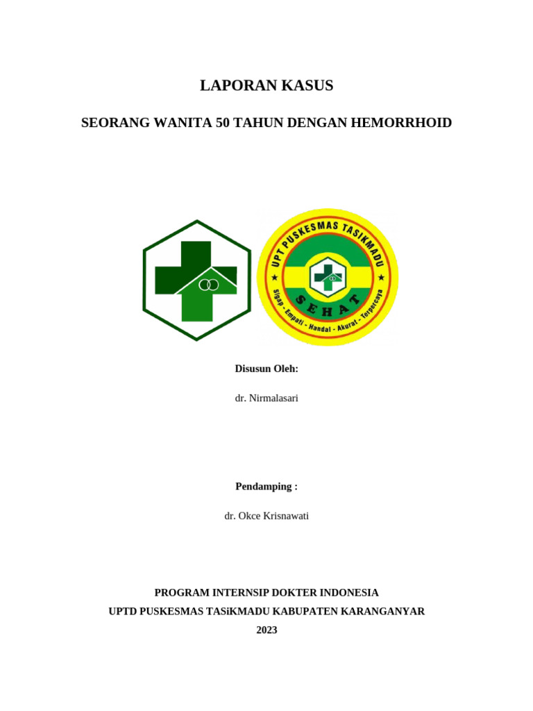 LAPORAN KASUS - Hemoroid | PDF