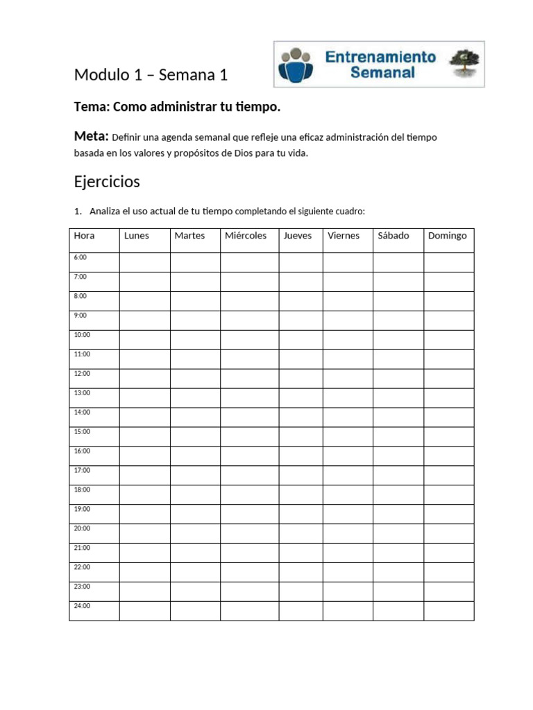 Modulo1 Semana1 Ejercicio | PDF