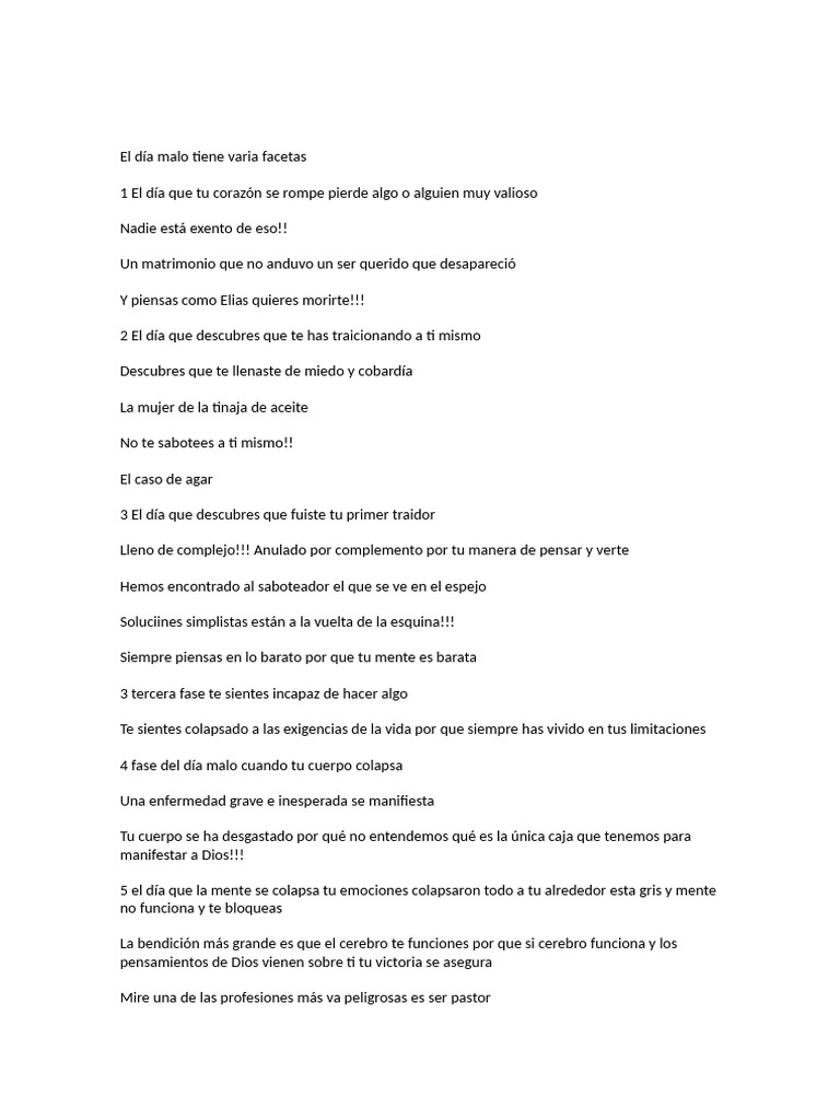 Que Hacer en El Dia Malo | PDF | Mente