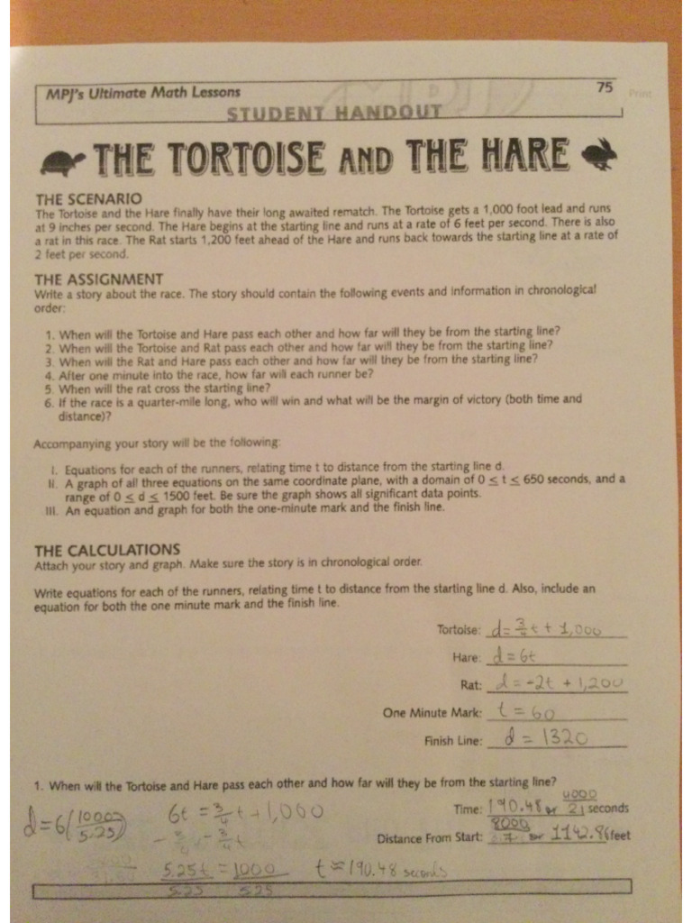 Tortoise and The Hare 1 | PDF