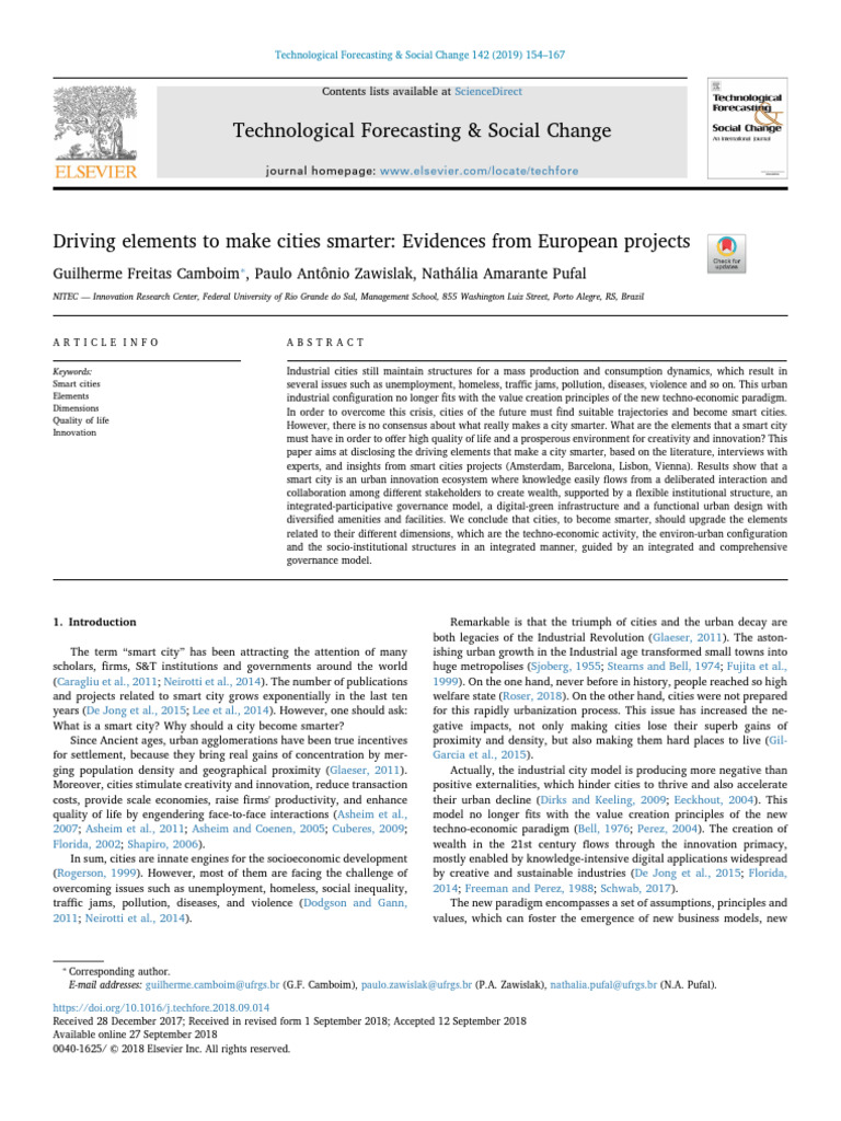 Camboim, Zawislak e Pufal (2019) | PDF | Innovation | Systematic Review
