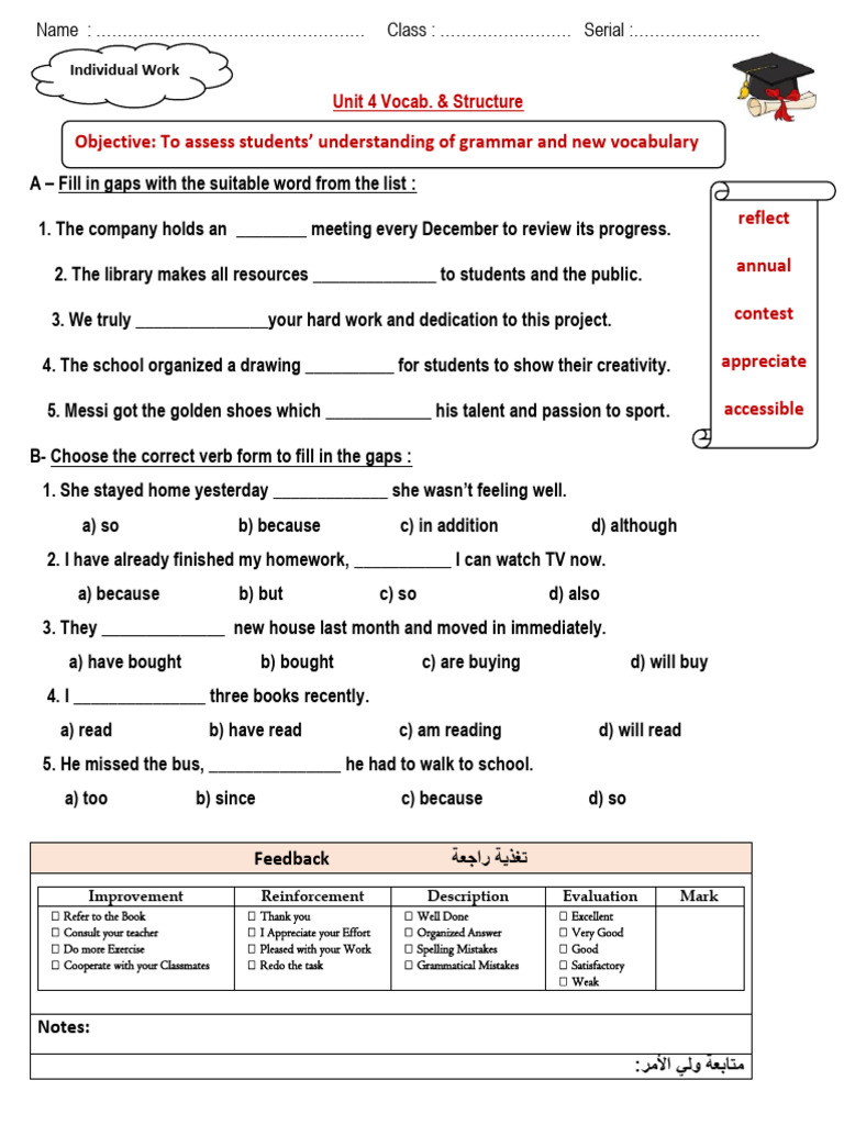 Units 4 & 5 Activities & Writing | PDF