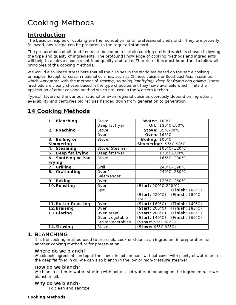 03 - Cooking Methods | PDF | Roasting | Grilling