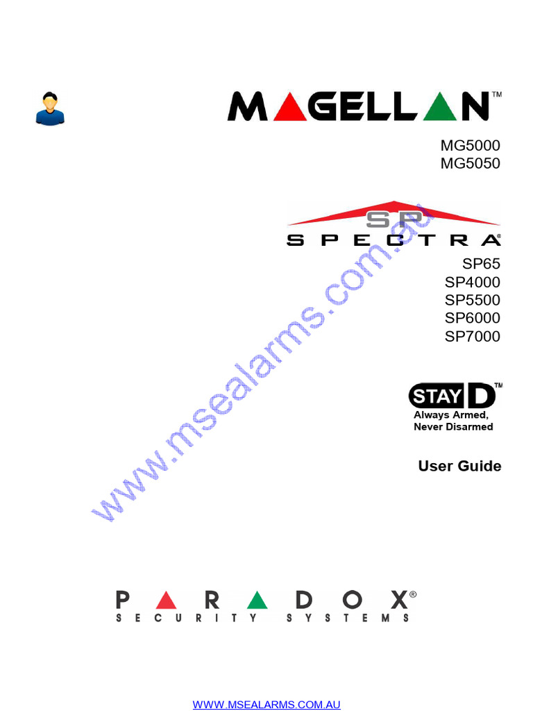Paradox MG5000 5050 Spectra User Guide | PDF | Voice Over Ip | Telephone