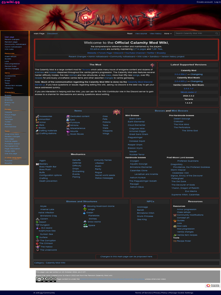 Official Calamity Mod Wiki | PDF | Wiki