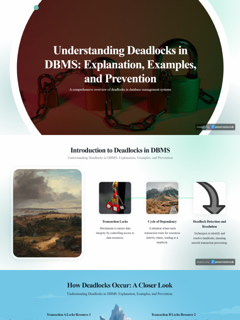 Understanding Deadlocks In Dbms Pdf